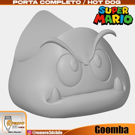STL file New Goomba / Mario Bros Complete Holder 🆕 ・Model to download ...