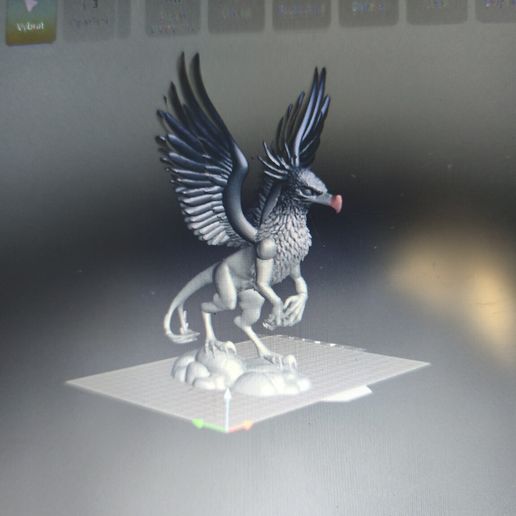 🦅 Miniatura de Gryphon de fantasia・Arquivo STL para Impressão 3D・Cults