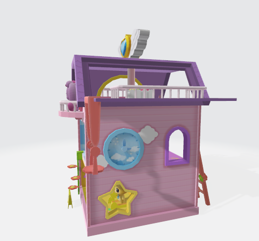 🏠 House, box and 6 chibi doll catch teenieping House dolls figurines ...