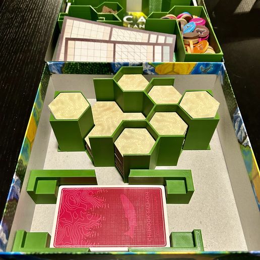 STL file Cascadia & Landmarks Insert/Organizer - SLEEVED 🃏 ・Template to ...