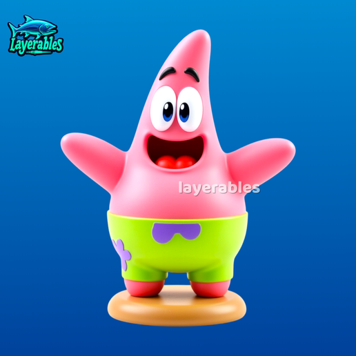 ⭐ Chibi-Style Patrick Star 3D Model - Iconic SpongeBob SquarePants ...