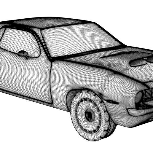 🚗 Cartoon car 04・ 3D File for 3D printing・Cults