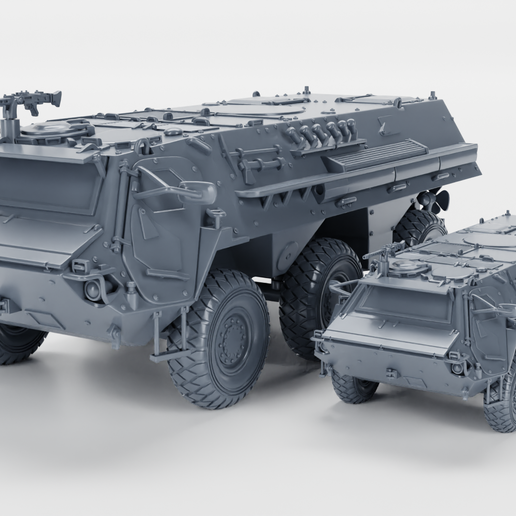 🇩🇪 TPz Fuchs 6x6 APC (Germany, Cold war) (scale 1:56 and 1:100)・ 3D ...