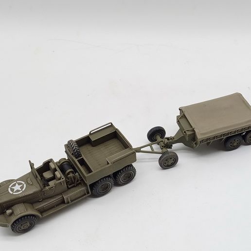 💎 Diamond T980 truck (M20, 12-ton, 6x4) + 12-wheel M9 Rogers trailer (US, WW2)・ 3D File for 3D ...
