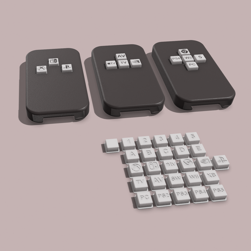 3MF file The **Ultimate** 3,4,5 button compatible remote case・3D ...