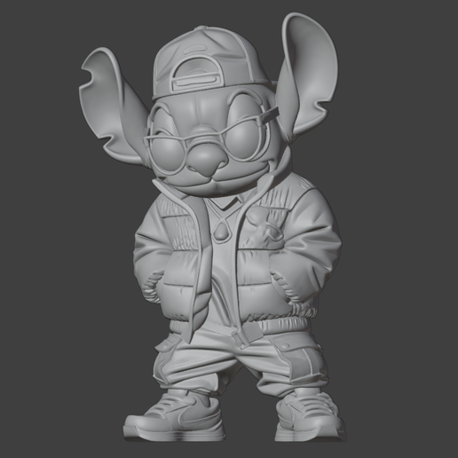 🆒 Stitch urban style vibes of lilo and stich cool urban style mascot ...
