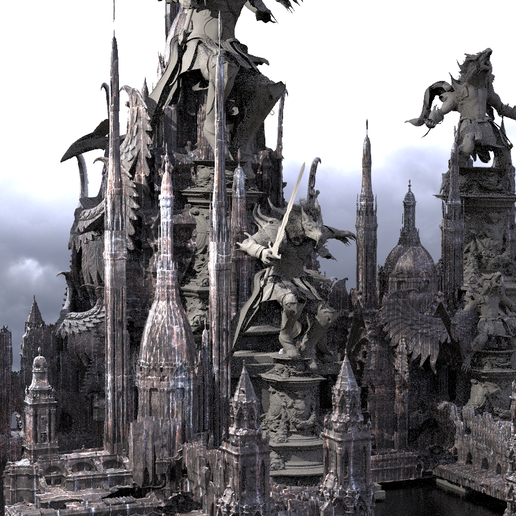 OBJ file Lycan Palace Kings Castle Kitbash 1 🏰 ・3D print design to ...