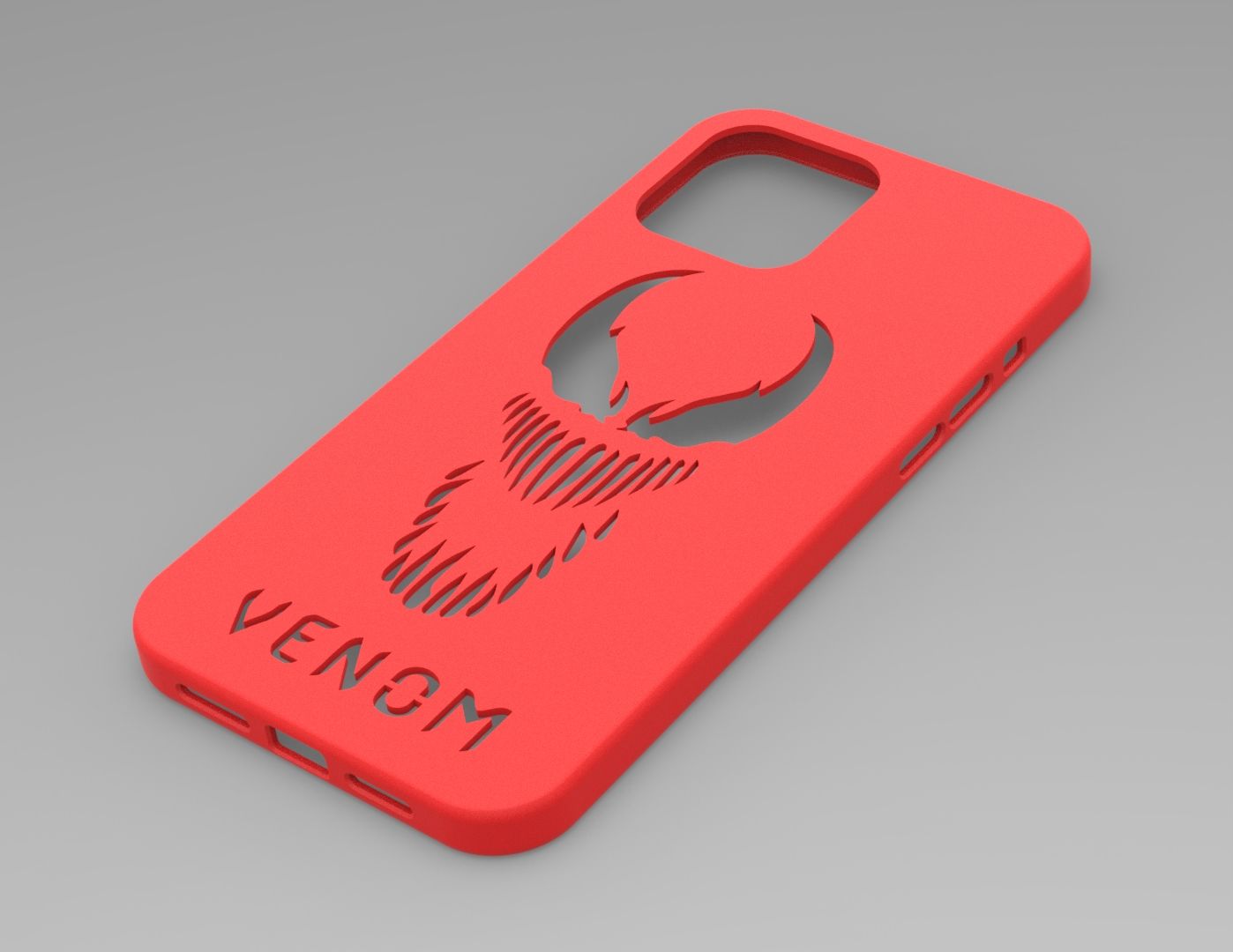 Download OBJ File 3D PRINTED VENOM IPHONE 13 PRO MAX CASE Object To
