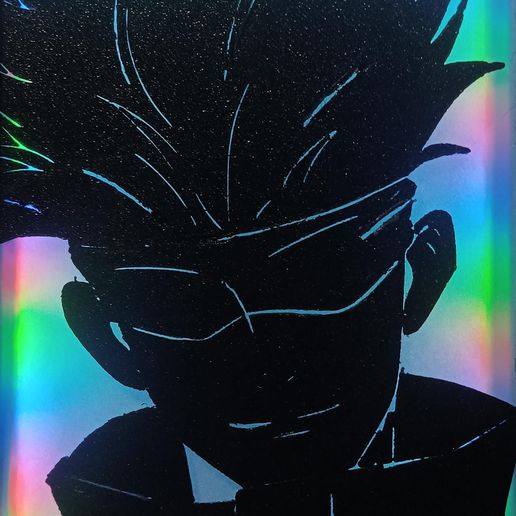 3MF file 2D wall art : Satoru Gojo 🎨 ・Model to download and 3D print・Cults