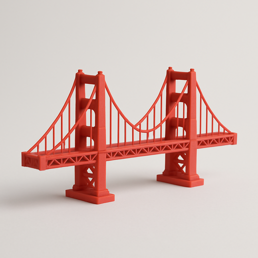🌉 Golden Gate Bridge – 3D Printable Model of San Francisco’s Iconic ...