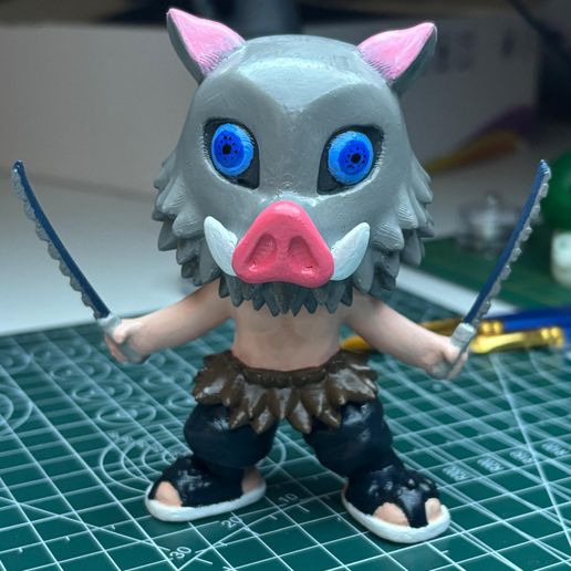 3D printer CHIBIT 080 : INOSUKE (DEMON SLAYER) • made with Anycubic ...