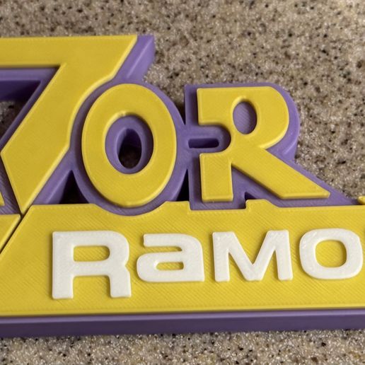 3D printing RAZOR RAMON (WWE) V2 Logo Display by MANIACMANCAVE3D • made ...