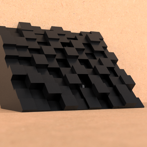 🏢 Acoustic EDGE diffuser 5000 Hz - 2 Dimensional・ STL File for 3D ...