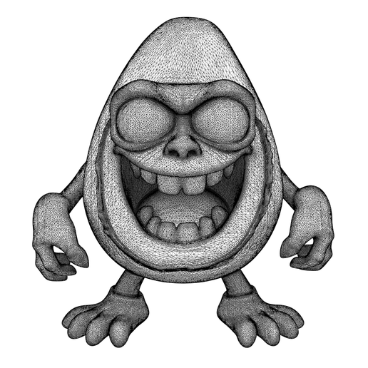 🥑 Avocado Monster・ 3D File for 3D printing・Cults
