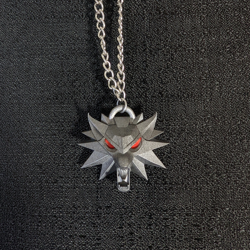 🐺 Witcher 3 Wolf Medallion・ STL File for ・Cults
