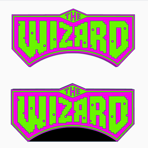 👾 2x THE WIZARD Logo Display by MANIACMANCAVE3D・ STL File for 3D ...