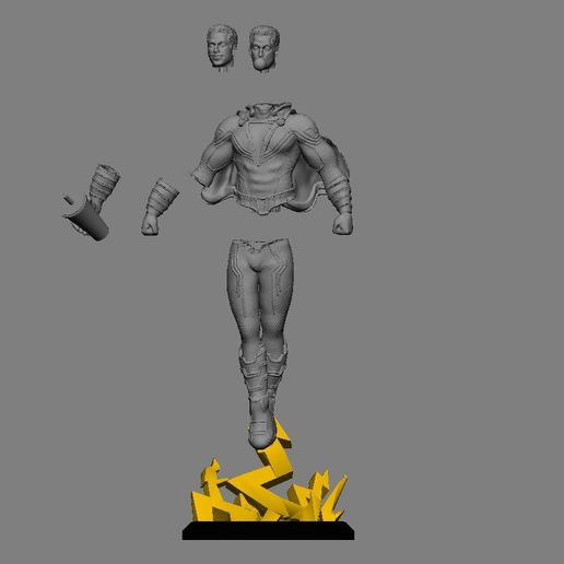 🎬 SHAZAM MOVIE DC STATUE MODEL PRINTABLE・ STL File for ・Cults