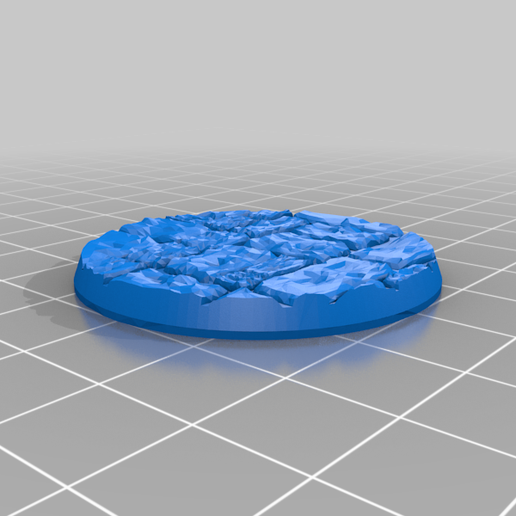 🧸 40mm Stonework Textured Bases・Free 3D File for ・Cults