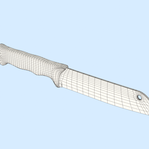 3D file Knife Low-poly 3D Model 🔪 ・3D printer design to download・Cults