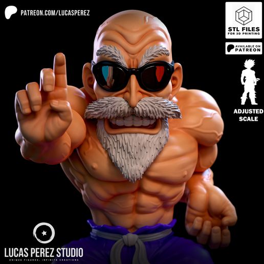 👾 MUTEN ROSHI MUSCLE・ 3D File for 3D printing・Cults