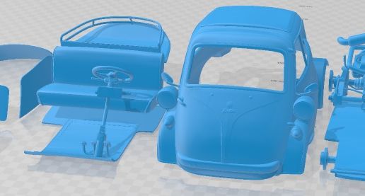 Archivo 3D BMW Isetta 300 Race Printable Car 🏎️ ・Plan de impresora 3D ...