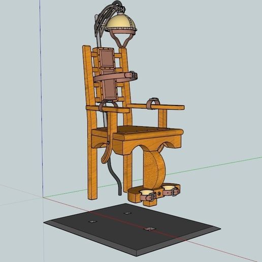 ⚡ Electric Chair・Free 3D File for ・Cults
