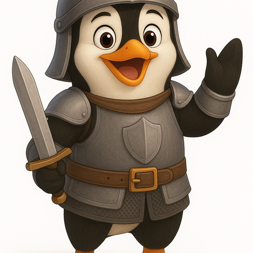 🐧 Knight Penguin Miniature Decoration・Free STL File for 3D printing・Cults