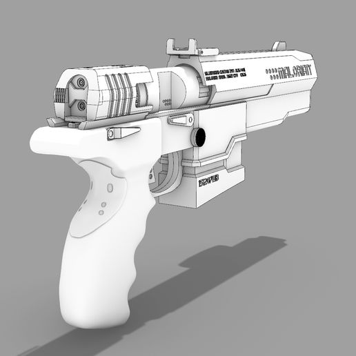 🎮 Cyberpunk Johnny Silverhand's Malorian Arms 3516・ STL File for ・Cults