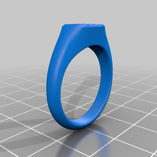 💍 Blue Power Ranger Signet Ring・Free 3D File for ・Cults