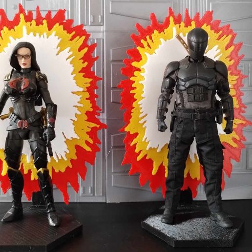 💥 GI Joe explosion base・ STL File for 3D printing・Cults