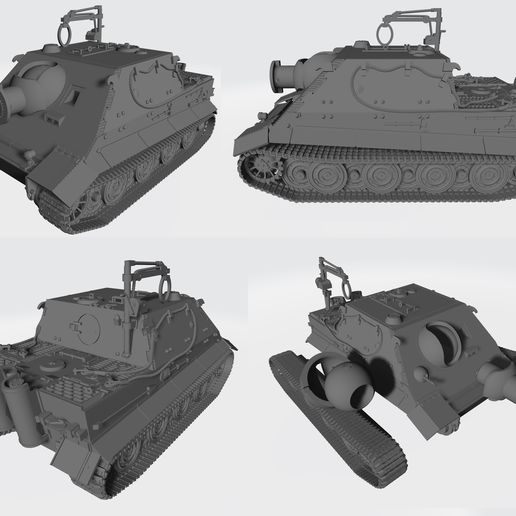 3D file Pack Sturmtiger 1/56(28mm) 🪖 ・3D printing model to download・Cults