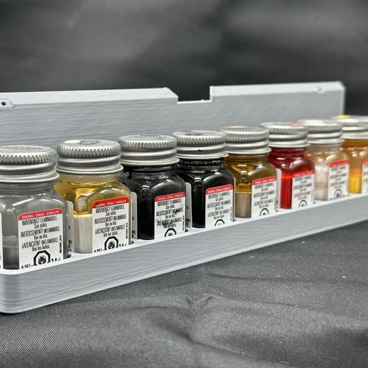 🎨 Testors Paint Rack - 8 Tiegel-Organisator für Modellbau-Farben・ STL ...
