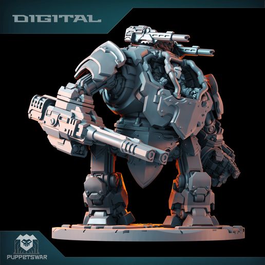 🎲 Knight Recon Battlewalker・ 3D File for ・Cults