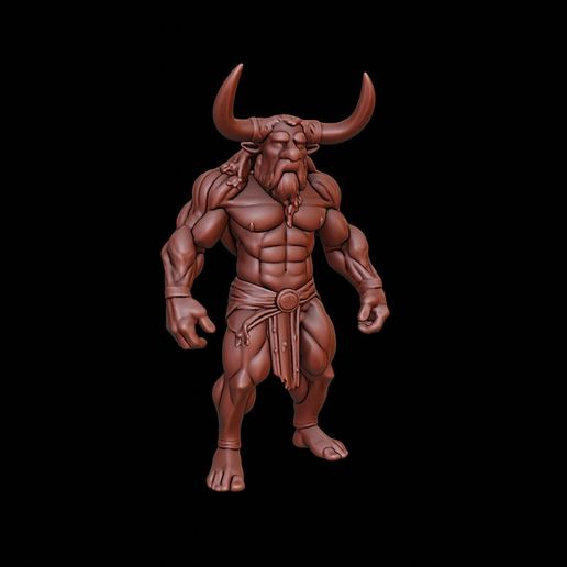 👤 Minotaur Figure・ 3D File for 3D printing・Cults