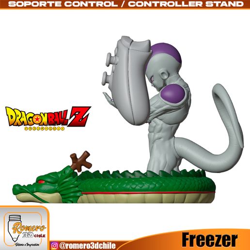 Archivo STL Soporte Control Freezer / Dragon Ball Z 🎛️ ・Plan de impresión en 3D para descargar・Cults