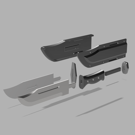 😇 Halo 3 ODST Cuchillo de combate de Buck con vaina・Archivo 3D para ...
