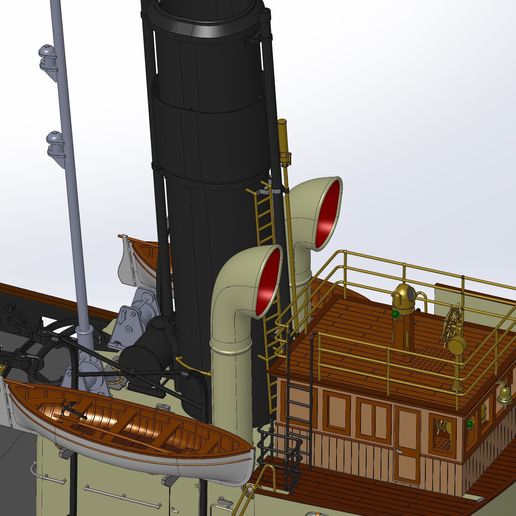 😤 Steam tug funnel・Free STL File for 3D printing・Cults