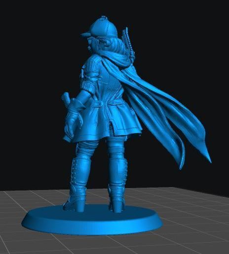 ♀️ Female Detective・ STL File for 3D printing・Cults
