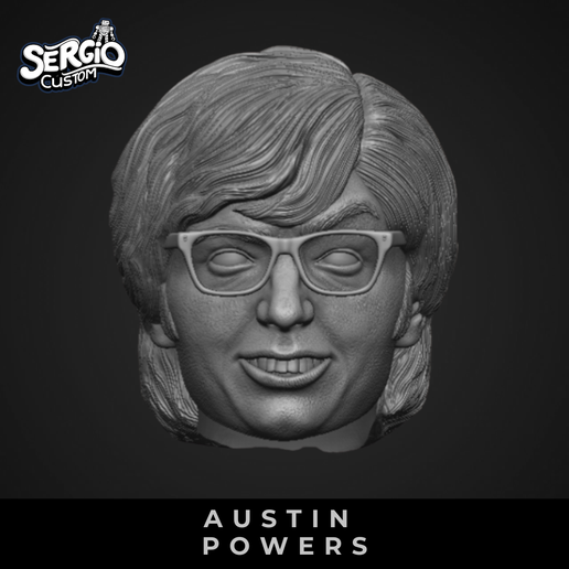 🦸 Austin Powers - Mike Myers・ OBJ File for 3D printing・Cults
