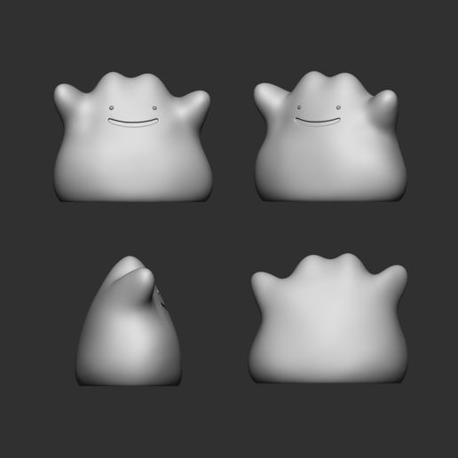 STL file Ditto Pokemon 🐉 ・3D printer design to download・Cults