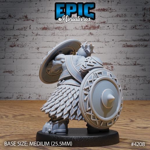 3D file Dwarf Tribe Juggernaut ‧ DnD Miniature ‧ Tabletop Miniatures ‧ Gaming Monster ‧ 3D Model ...
