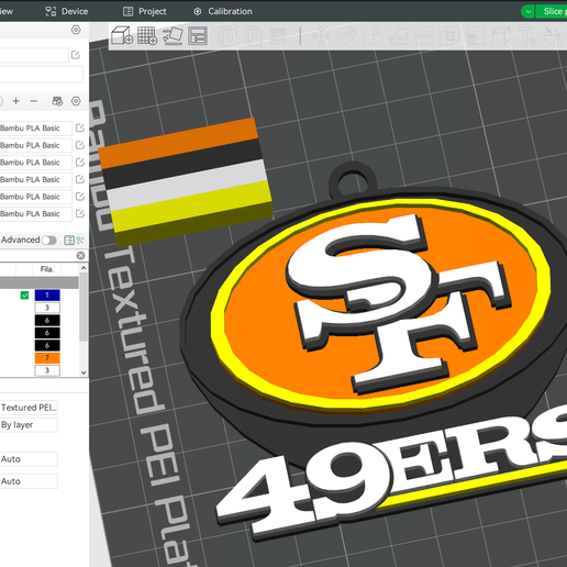 🛡️ NFL San Francisco 49ers Keychan Shield Printable and Renderable・ 3D ...