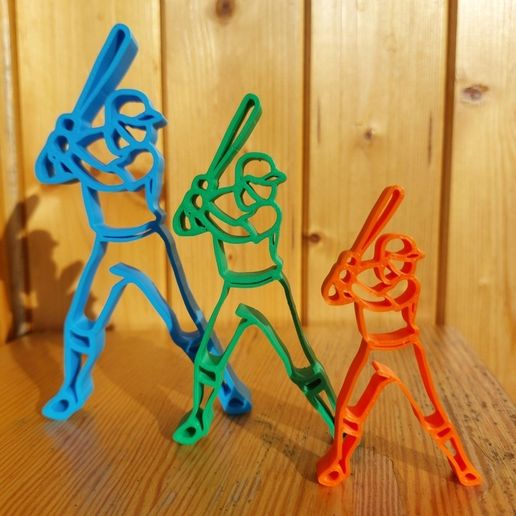 Free 3D file Minimalist Baseball batsman figure ⚾ ・3D printer design to ...