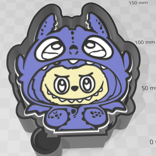 👽 Toothless Labubu Freshie Mold・ 3D File for 3D printing・Cults