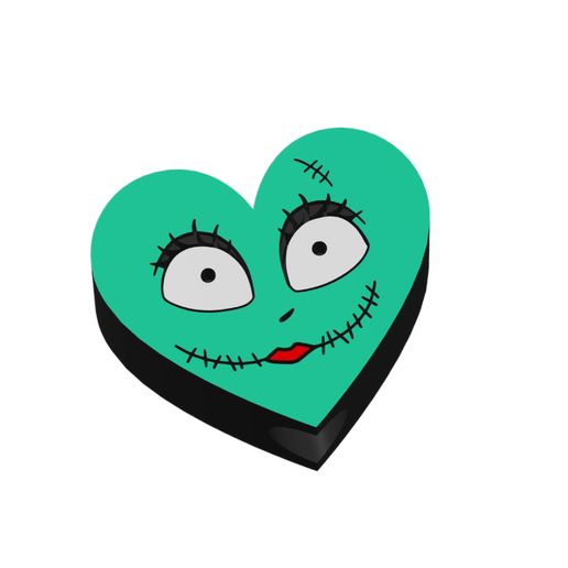 💜 Sally Heart Straw Topper 2 sizes 3MF File included・ 3D File for 3D ...