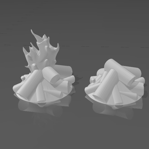 🔥 Campfire - Scenery (Scatter Terrain)・Free STL File for 3D printing・Cults