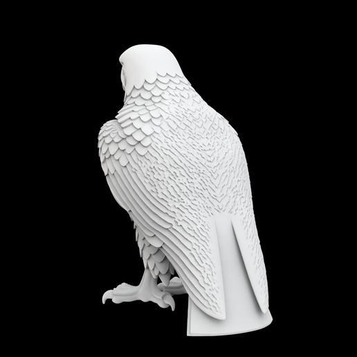 🐦 Falcon Statue 3D Printable Bird Model・ STL File for 3D printing・Cults