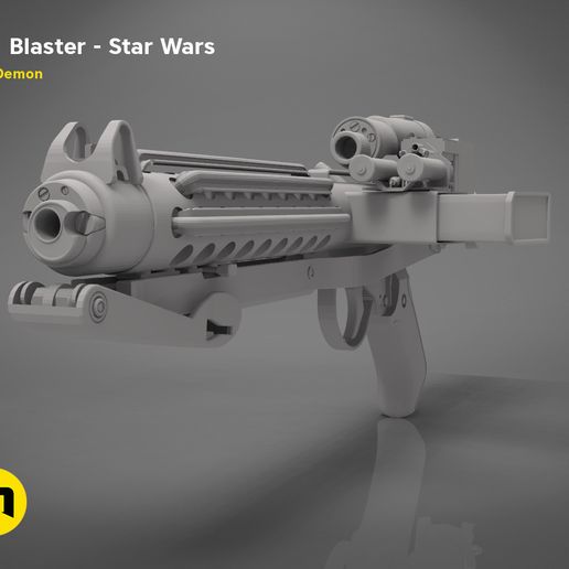 ⭐ The Blaster E-11 - Star Wars・ STL File for ・Cults