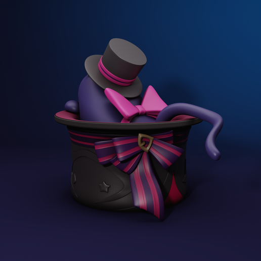 🐱 Lyney cat | Genshin Impact・Free 3D File for 3D printing・Cults