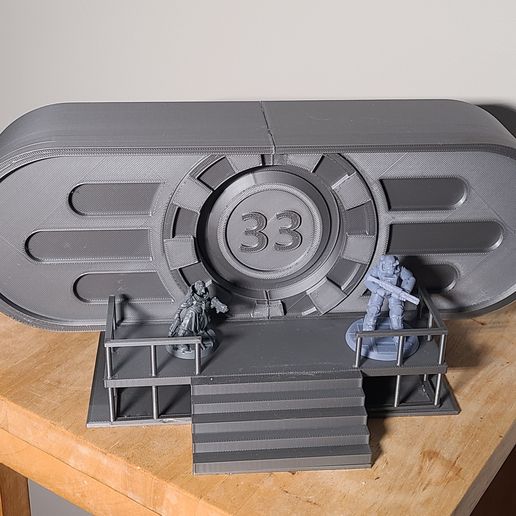 🎲 Fallout 33 Vault 28mm・ STL File for 3D printing・Cults